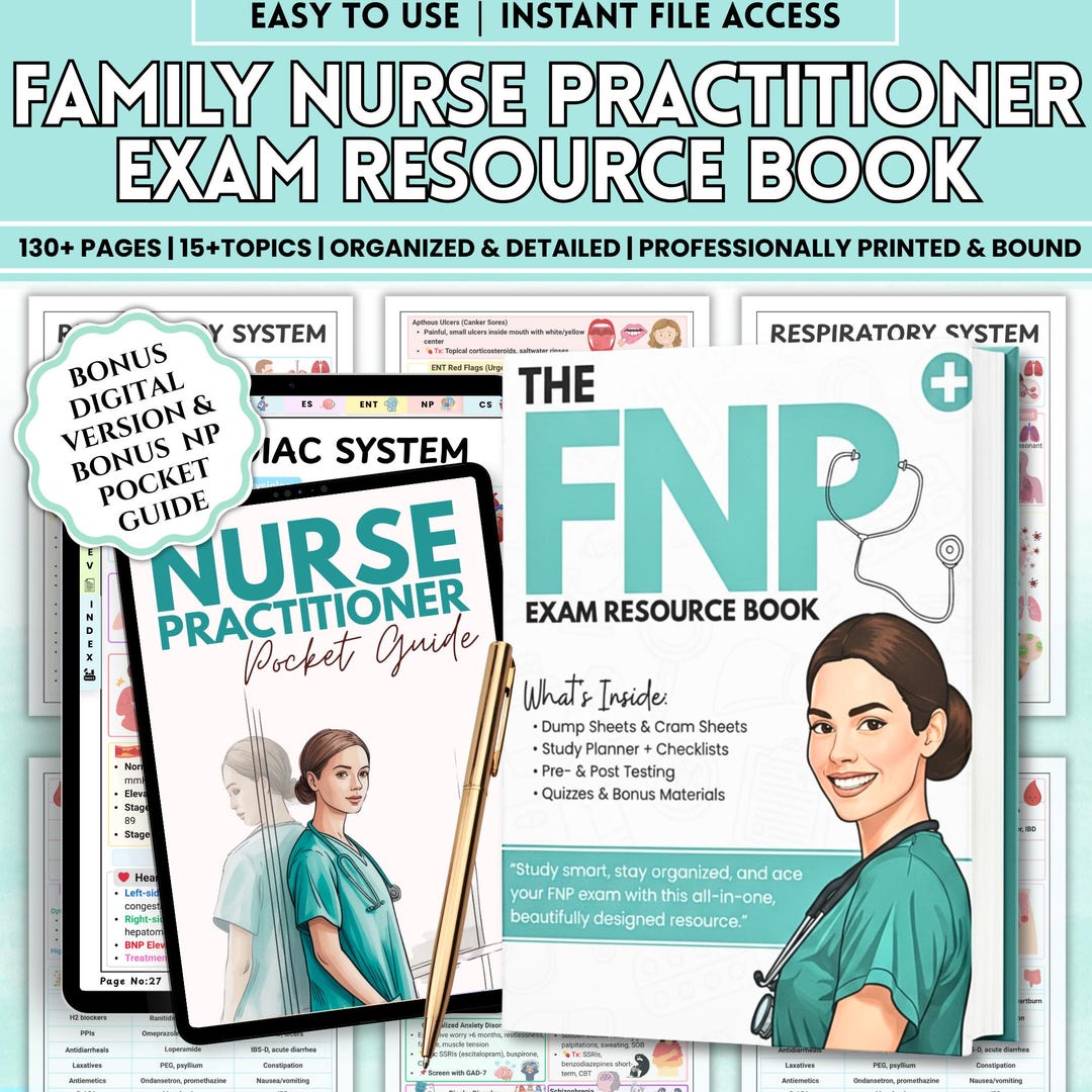 Family Nurse Practitioner Study Guide | FNP Physical Book | Nursing ...