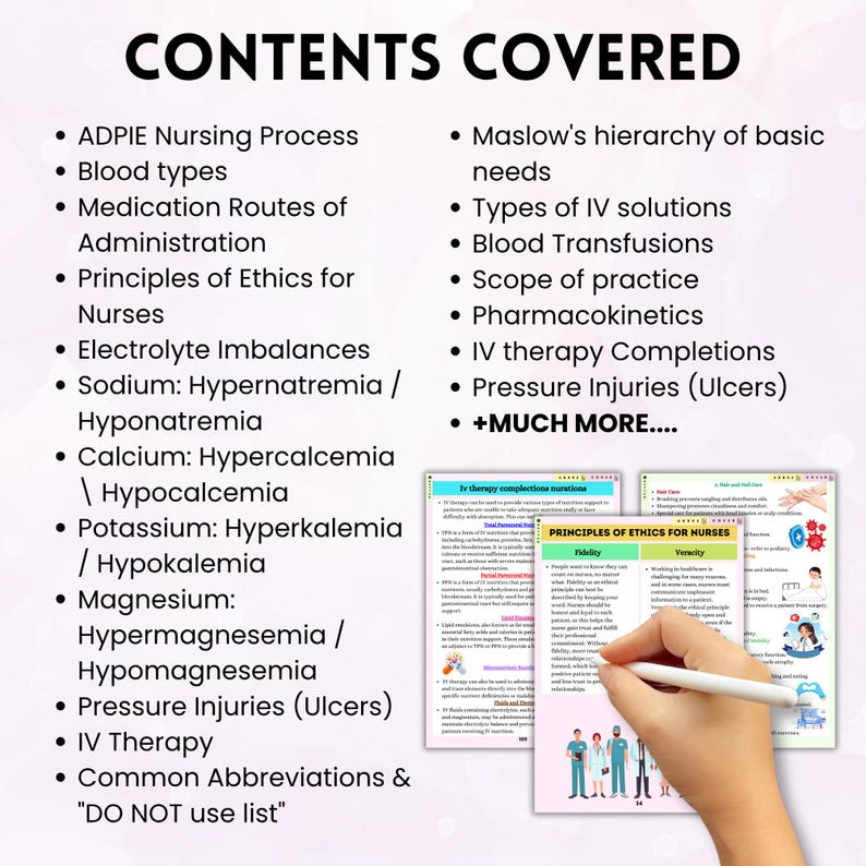 150+ Fundamental Essentials Nursing Bundle, Nursing Study Guide ...