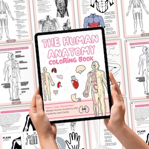 Human Anatomy Coloring Book, Anatomy Study Aid, Body Systems Coloring ...