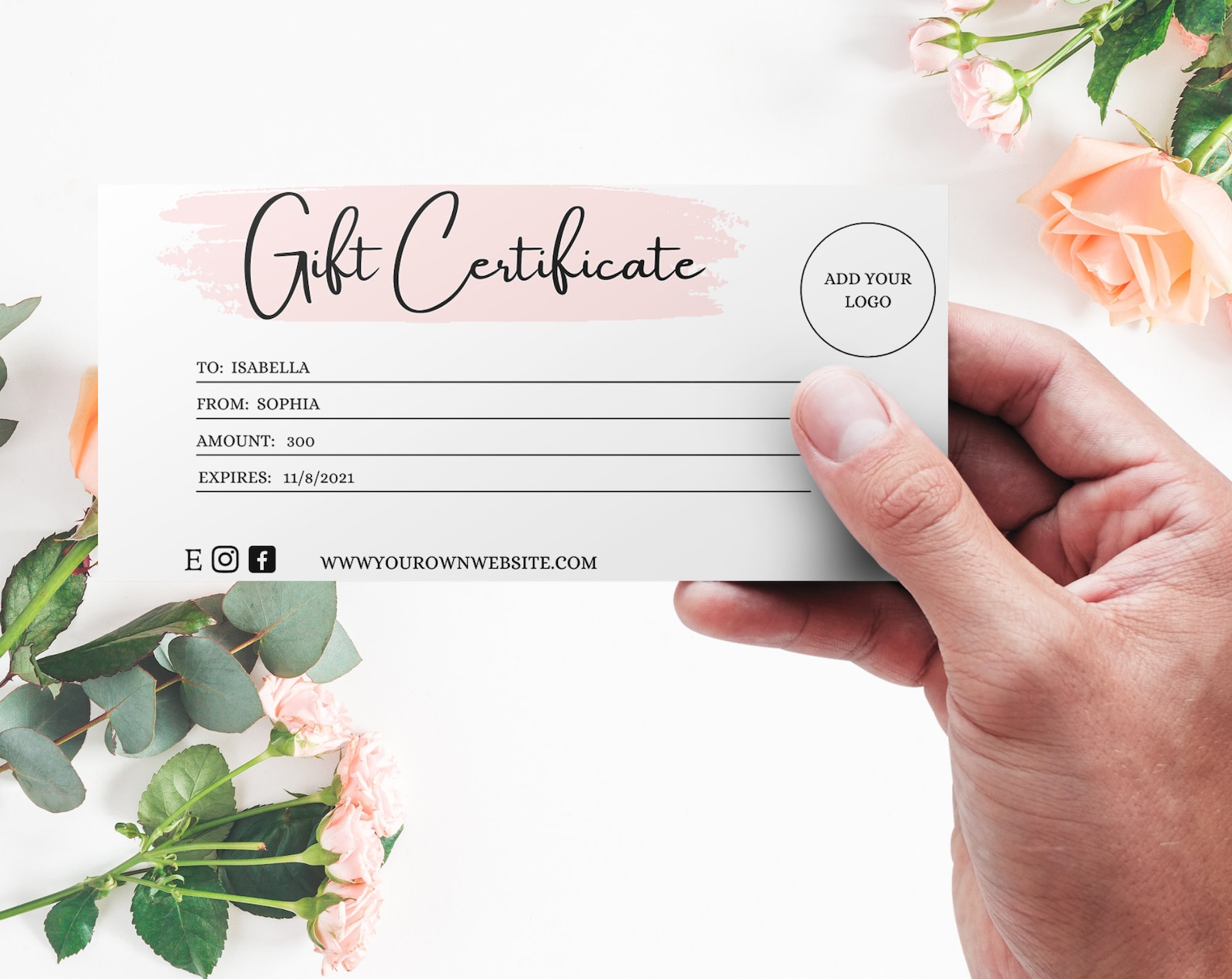 Gift Voucher Template | Editable Gift Coupon | Gift Certificate ...