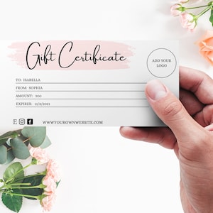 Gift Voucher Template | Editable Gift Coupon | Gift Certificate ...