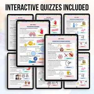 21+ Anesthesia and Sedation Notes Hyperlinked, Vet Med Study Guide ...