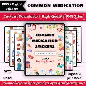 Common Medication Stickers | Medication Administration | Digital Nurse ...