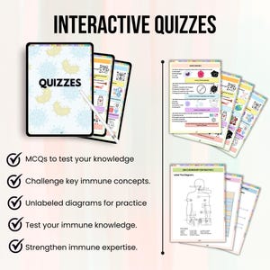 Immune System Notes Hyperlinked With Flashcards or Stickers | Nursing ...