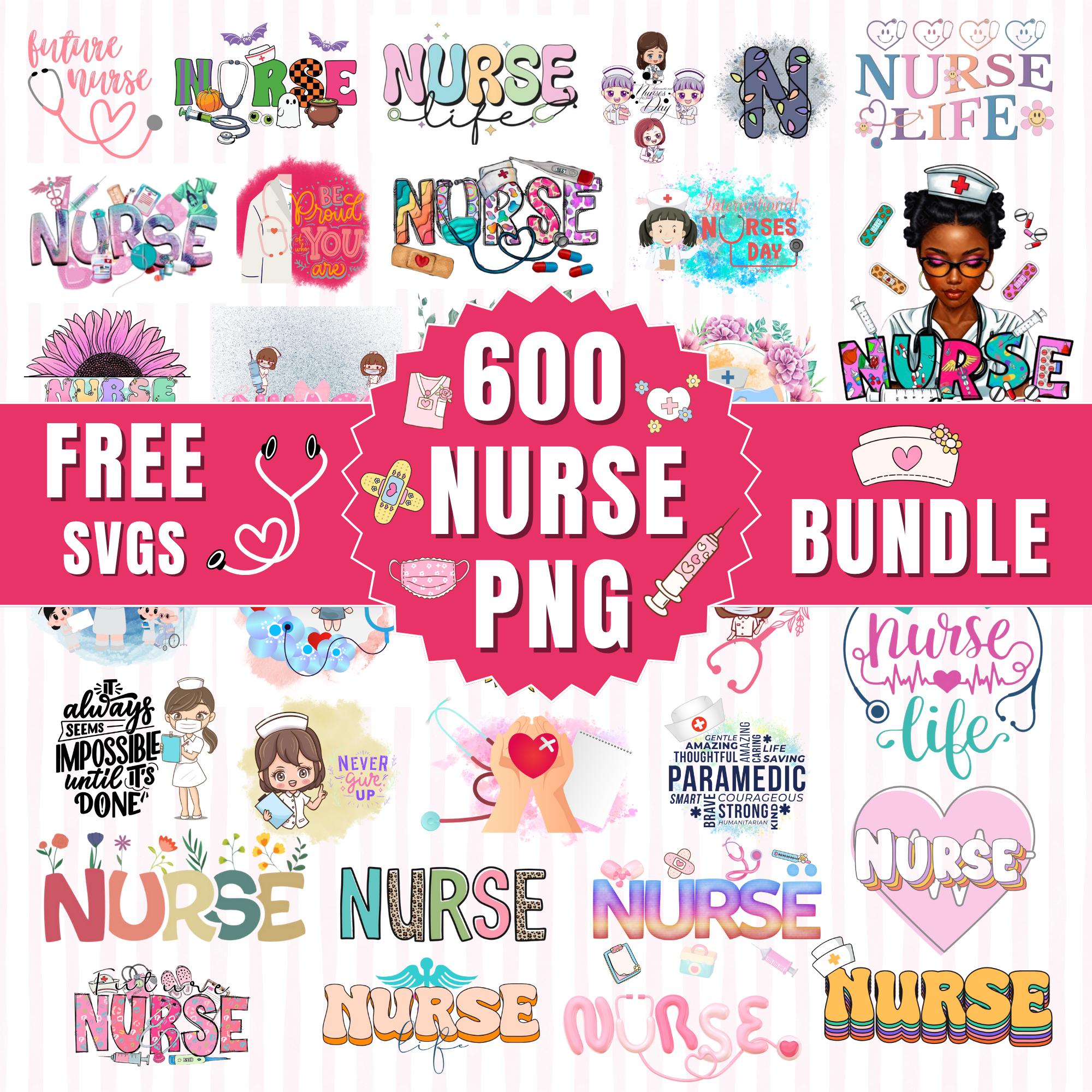 598+ Nurse PNG Bundle, Included Free Svgs, Nursing Student Png, Nurse ...