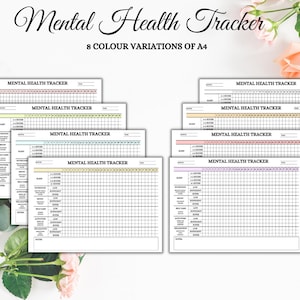 Mental Health Tracker | Printable Tracker | Tracker Template | Digital ...