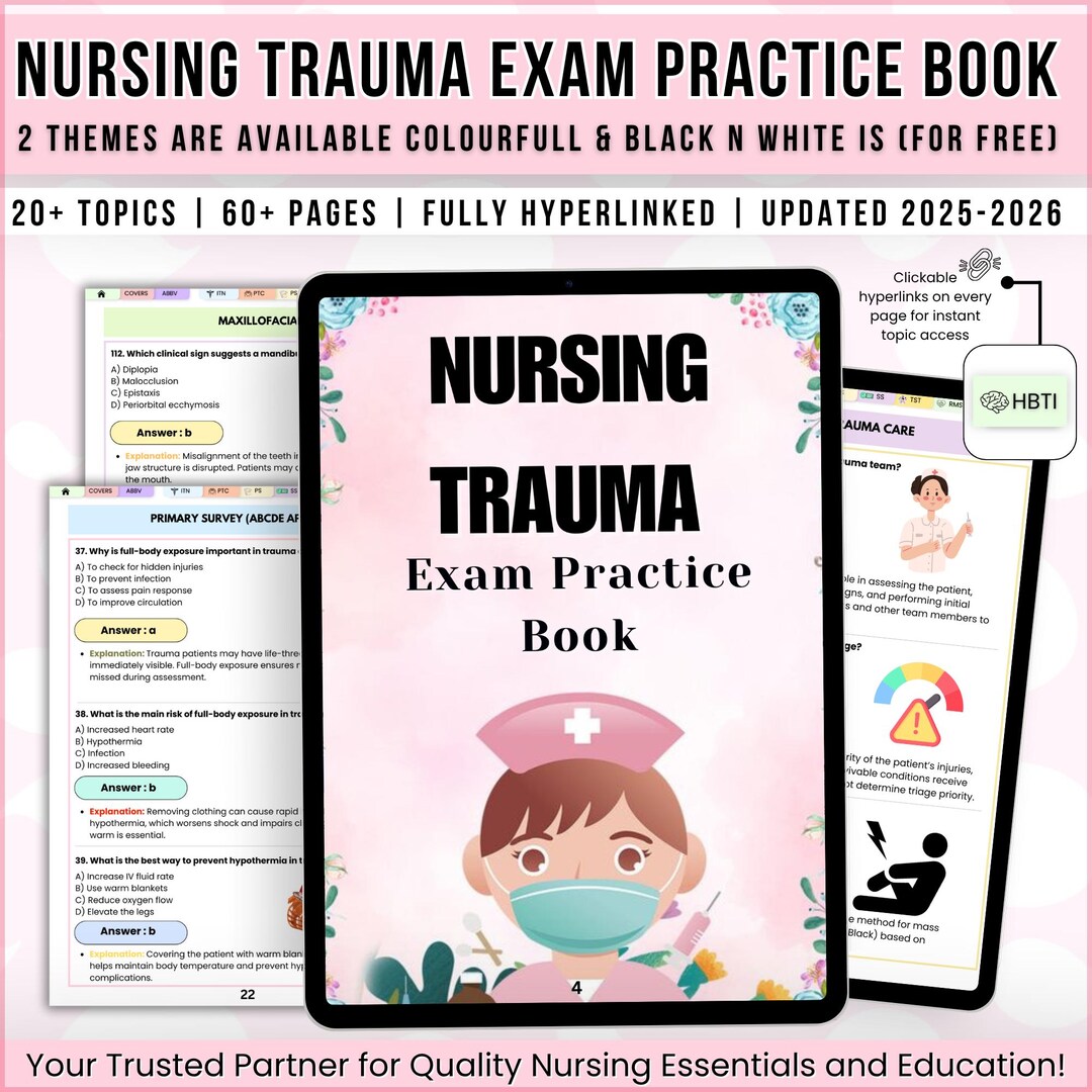 Trauma & Emergency Nursing Study Guide | Practice Questions for ER ...
