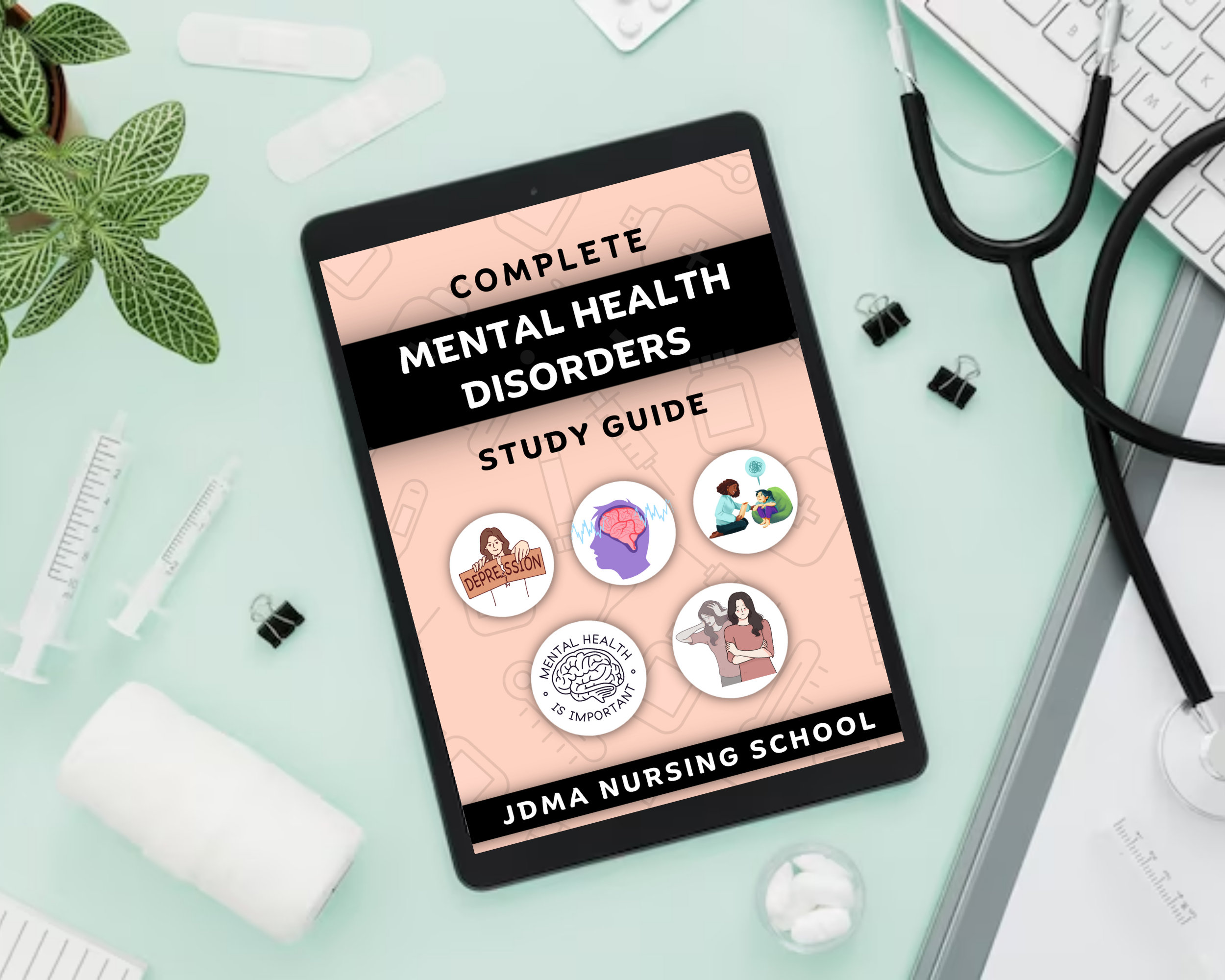 Mental Health Disorder Bundle With Flashcards or Stickers | Nursing ...