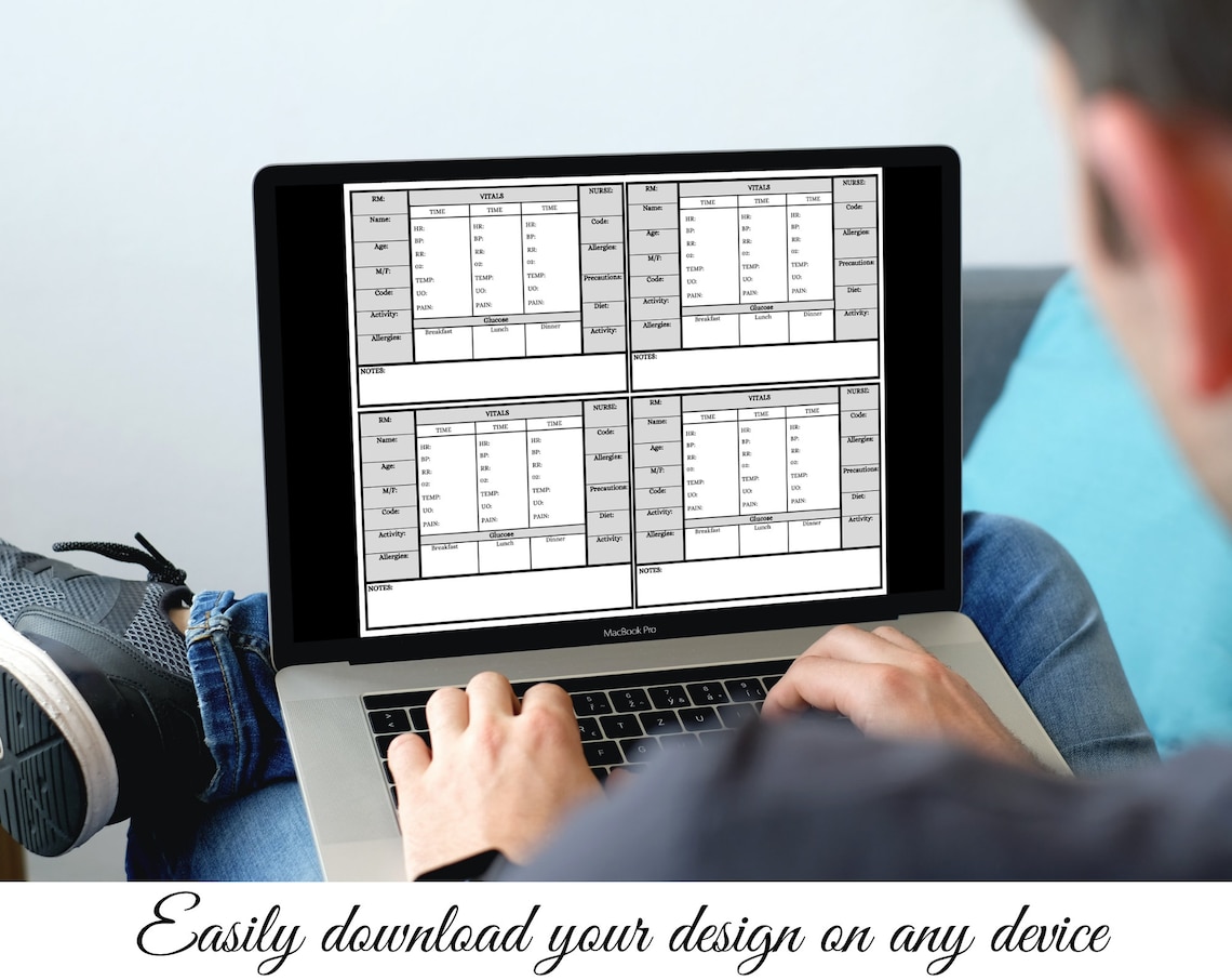 CNA Sheet Report | Cna Template | Printable & Fully Editable | Cna Flow ...