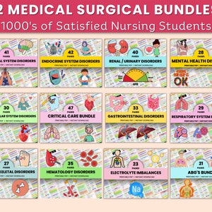 Nursing School | Whole Bundle Shop | Nursing Study Guide | Nclex Study ...