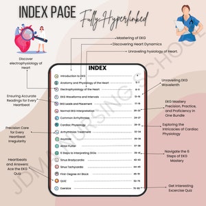 EKG Bundle Hyperlinked With Flashcards, Stickers, Quizz | Medical ...
