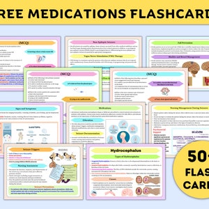 Common Medications Bundle Flashcards and Stickers Medication ...