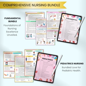 Nursing Mastery Bundle Fully Hyperlinked | Nursing School Book ...
