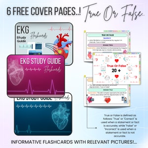 EKG Flashcards 249+ With Hyperlinked | Medical Nursing Study | Cardiac ...