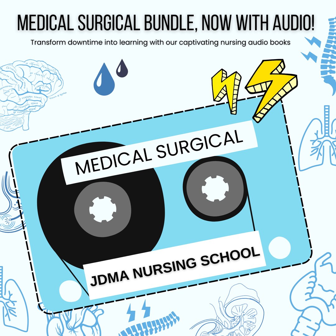 Medical Surgical Bundle Audio Book | Updated 2025-26 | Med Surg Notes ...