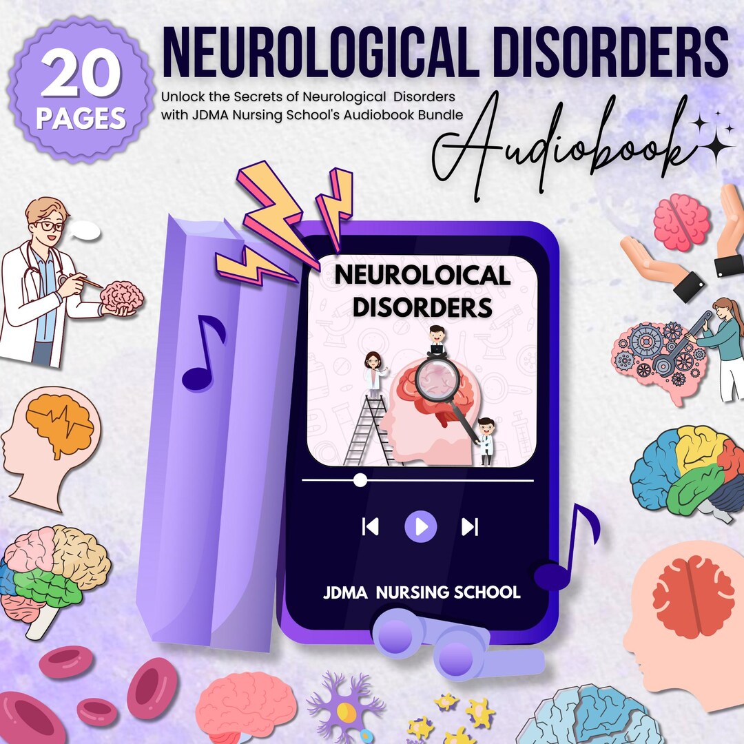 Neurological Disorder Audiobook, Nervous System Study Guide, Neuro ...
