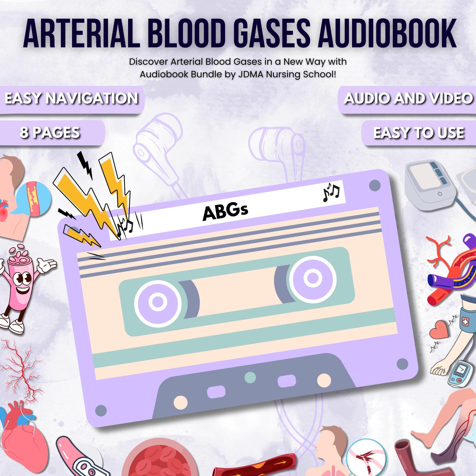 Abgs Audiobook Bundle | Arterial Blood Gases | ABG Study Guide ...