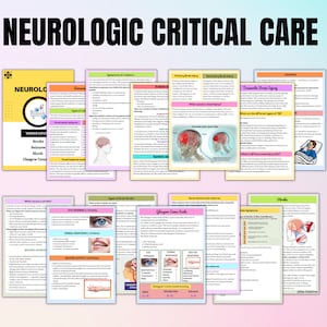 Critical Care Bundle 47 Pages | Study Guide Note | Critical Care Nurse ...