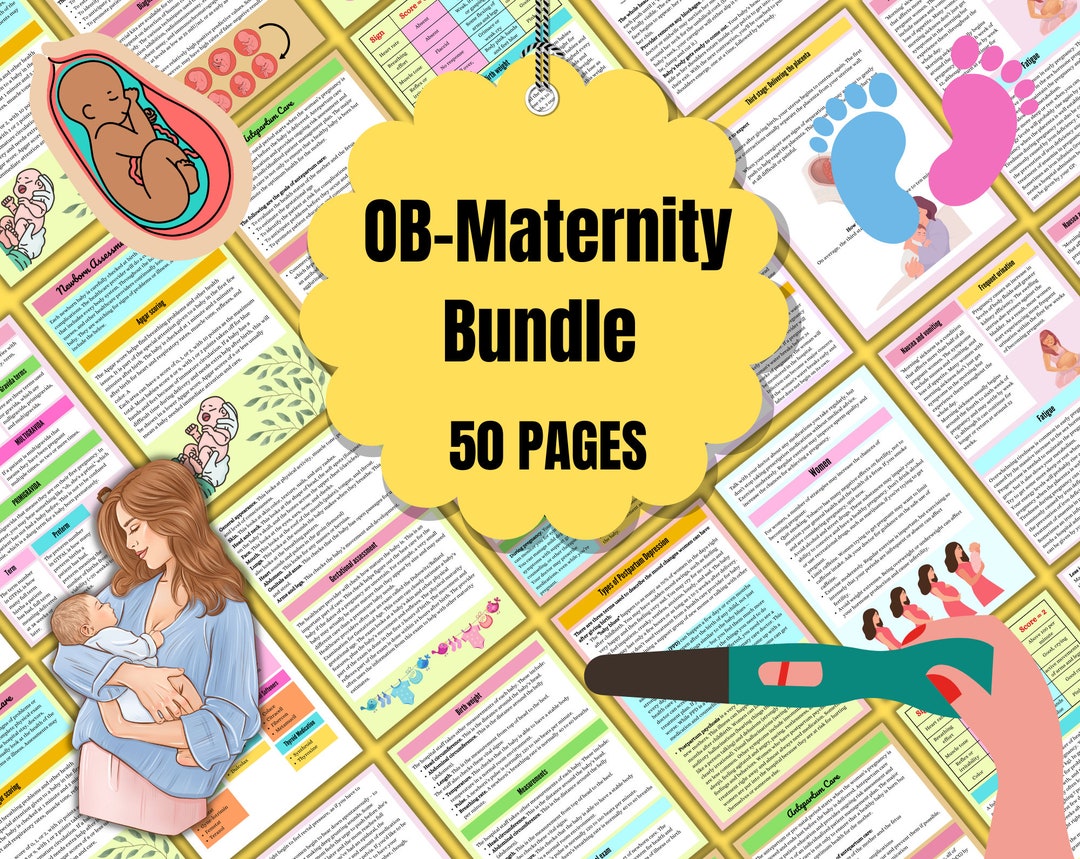 Ob Maternity Bundle | Nursing OB | 50 Pages | PDF Digital Download ...