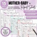 Mother Baby Report Sheet | 15 Pages Printable or Editable | Nurse ...