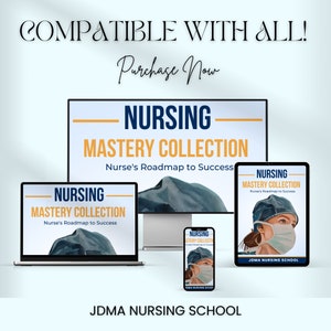 Nursing Mastery Bundle Fully Hyperlinked | Nursing School Book | Flashcards & Sticker | Update ...