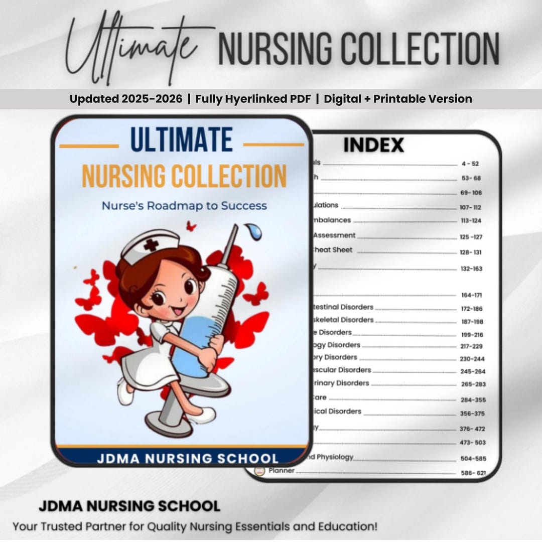 Nursing School Book Ultimate Nursing Collection Study Notes UPDATED ...