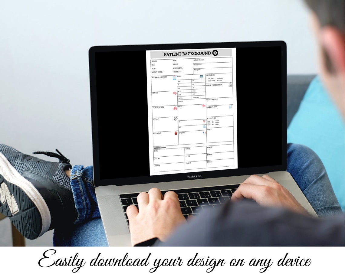 Nurse Sheet Report | Instant Download | Nurse Reporting | Printable ...