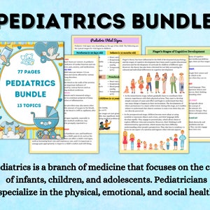 Pediatrics Bundle 76 Pages | Pediatrics Note | Nursing Student Study ...
