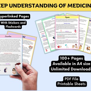 Common Medications Bundle Flashcards and Stickers Medication ...