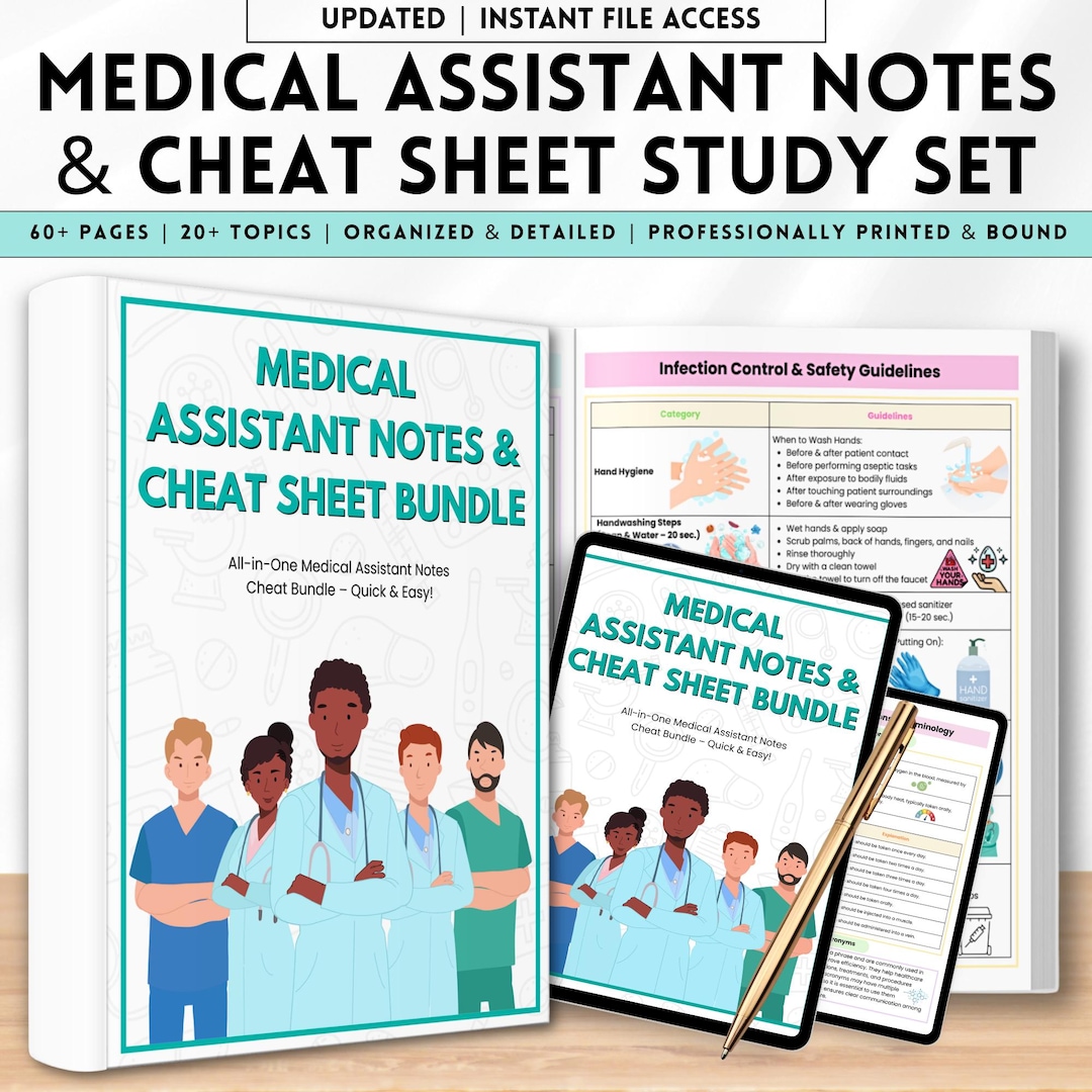 Medical Assistant Book | Notes & Cheat Sheets | Nursing Study Guide ...