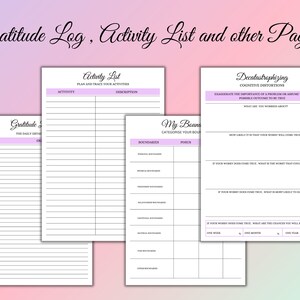 Therapy Journal | Therapy Worksheet | Printable & Editable | Instant ...