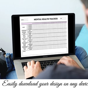 Mental Health Tracker | Printable Tracker | Tracker Template | Digital ...