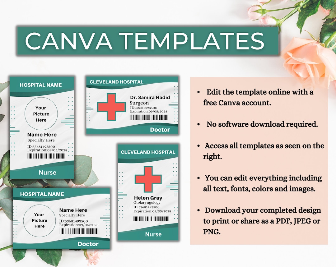 Doctor ID Badge | Doctor Name Tags | Doctor Badge Reel | Nurse ID Badge ...