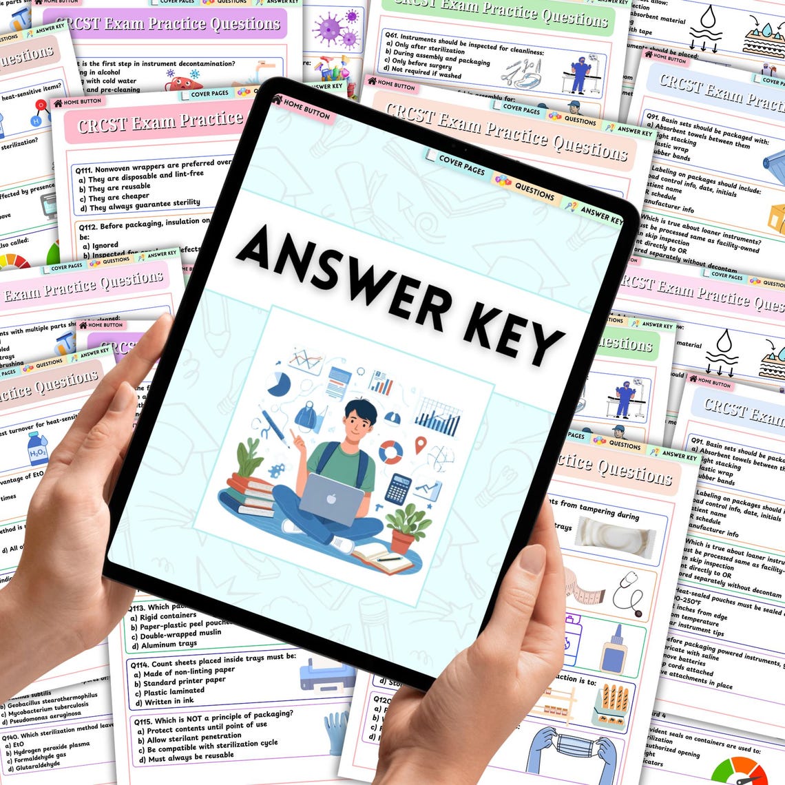 Sterile Processing Study Guide | CRCST Study Resource | 120+ Questions ...