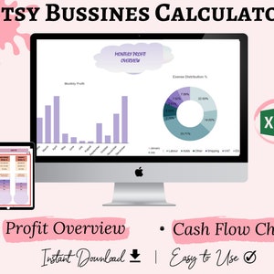 Etsy Profit Calculator | Etsy Fee Calculator | Etsy Spreadsheet ...