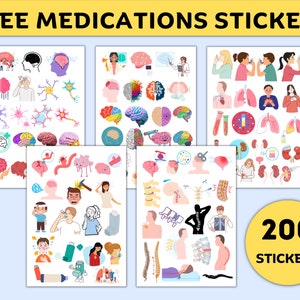 Common Medications Bundle Flashcards and Stickers Medication ...