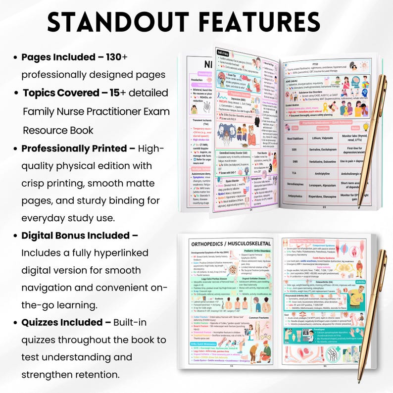 Family Nurse Practitioner Study Guide | FNP Physical Book | Nursing ...