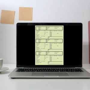 Telemetry Nurse Report Sheet | Printable Sheets | 10 Colours | Digital ...