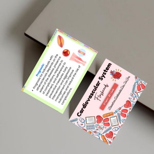 Cardiovascular System Flashcards Hyperlinked PDF | Nursing School ...