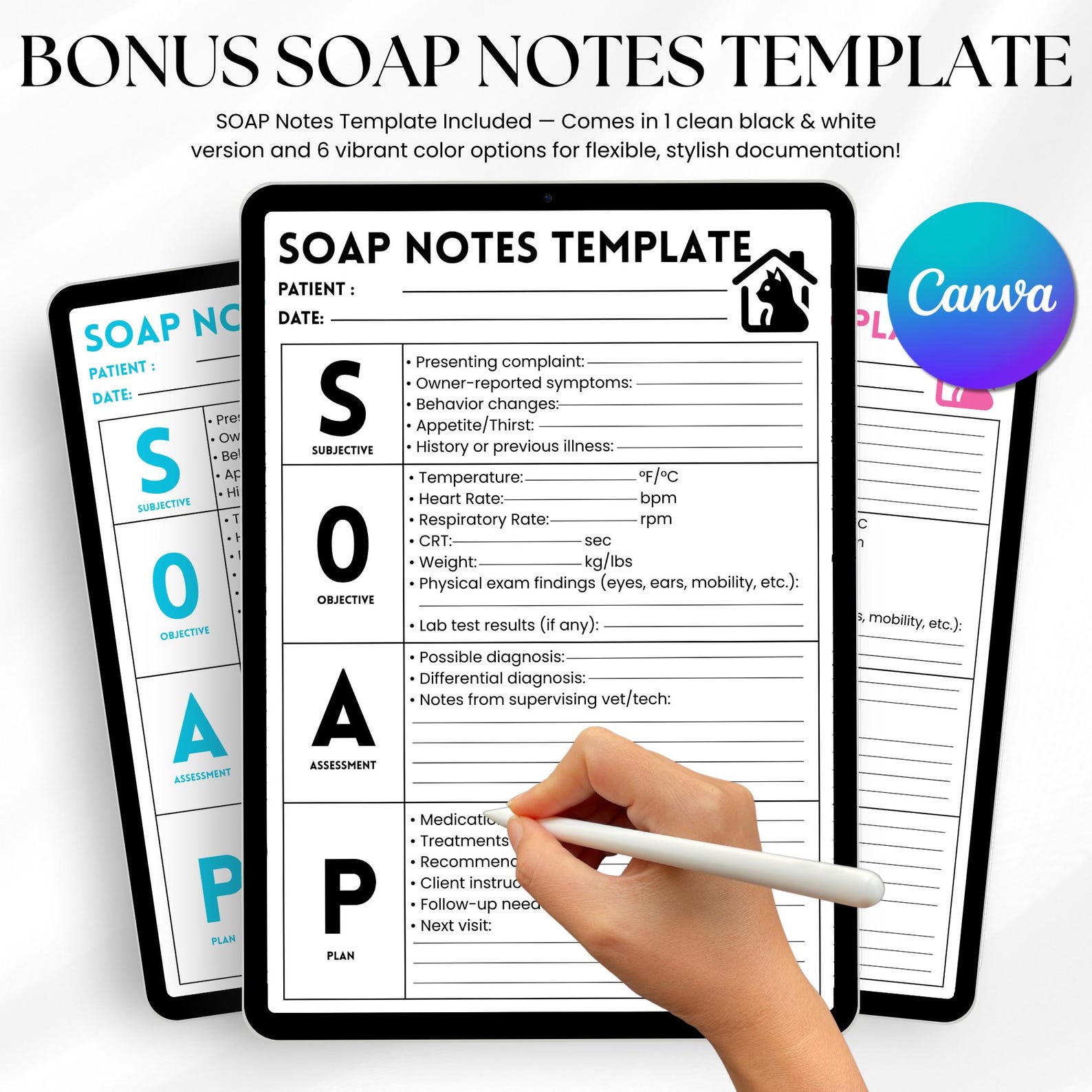 25+ Vetnerinary Tech Cheat Sheets, Bonus Soap Notes Template ...