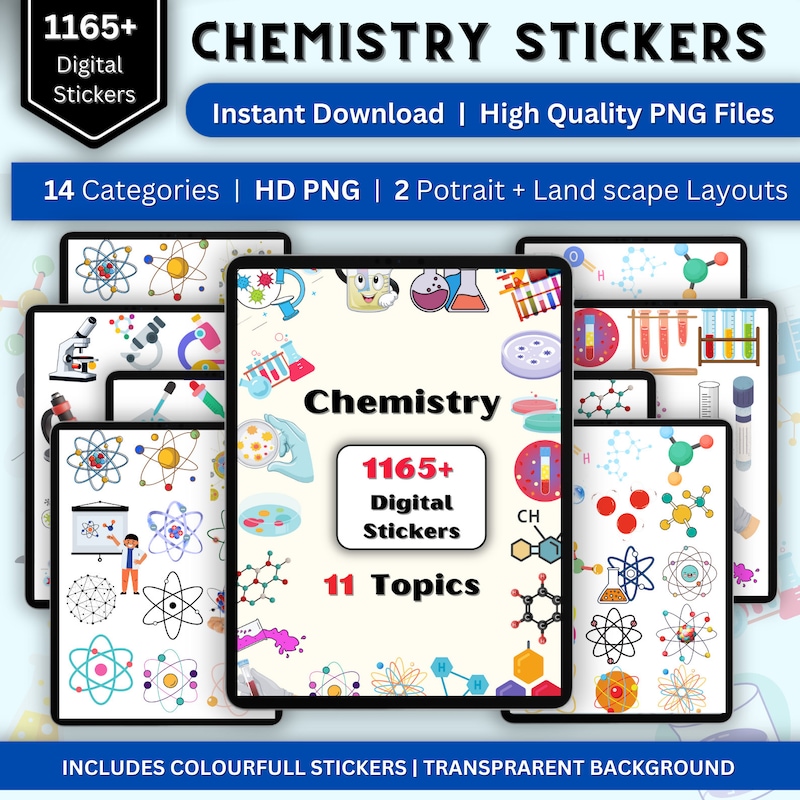 Chemistry Stickers - Etsy