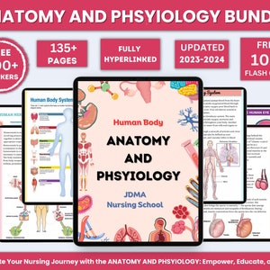 Anatomy & Physiology Bundle With Flashcards and Stickers - Etsy UK