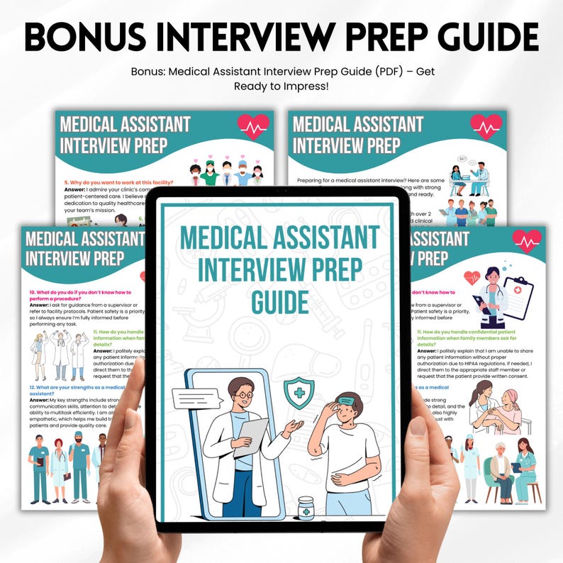 Medical Assistant Notes & Cheat sheet bundle, 20+ Topics, Medical ...