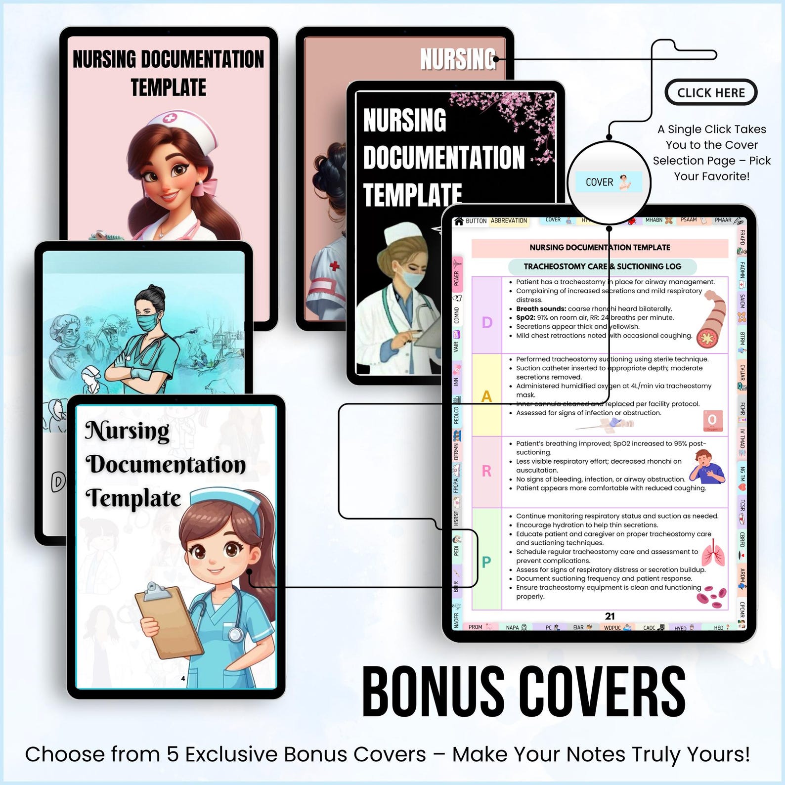 Nursing Documentation Template, Nursing Report Template, Nurse ...