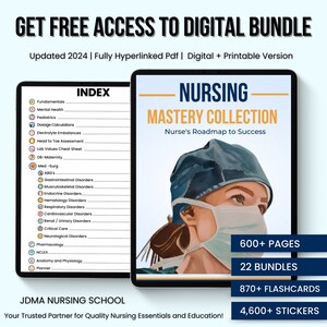 Nursing Mastery Bundle 326+pages | Nursing School Book | Printable / Shipped | Update 2025-2026 ...