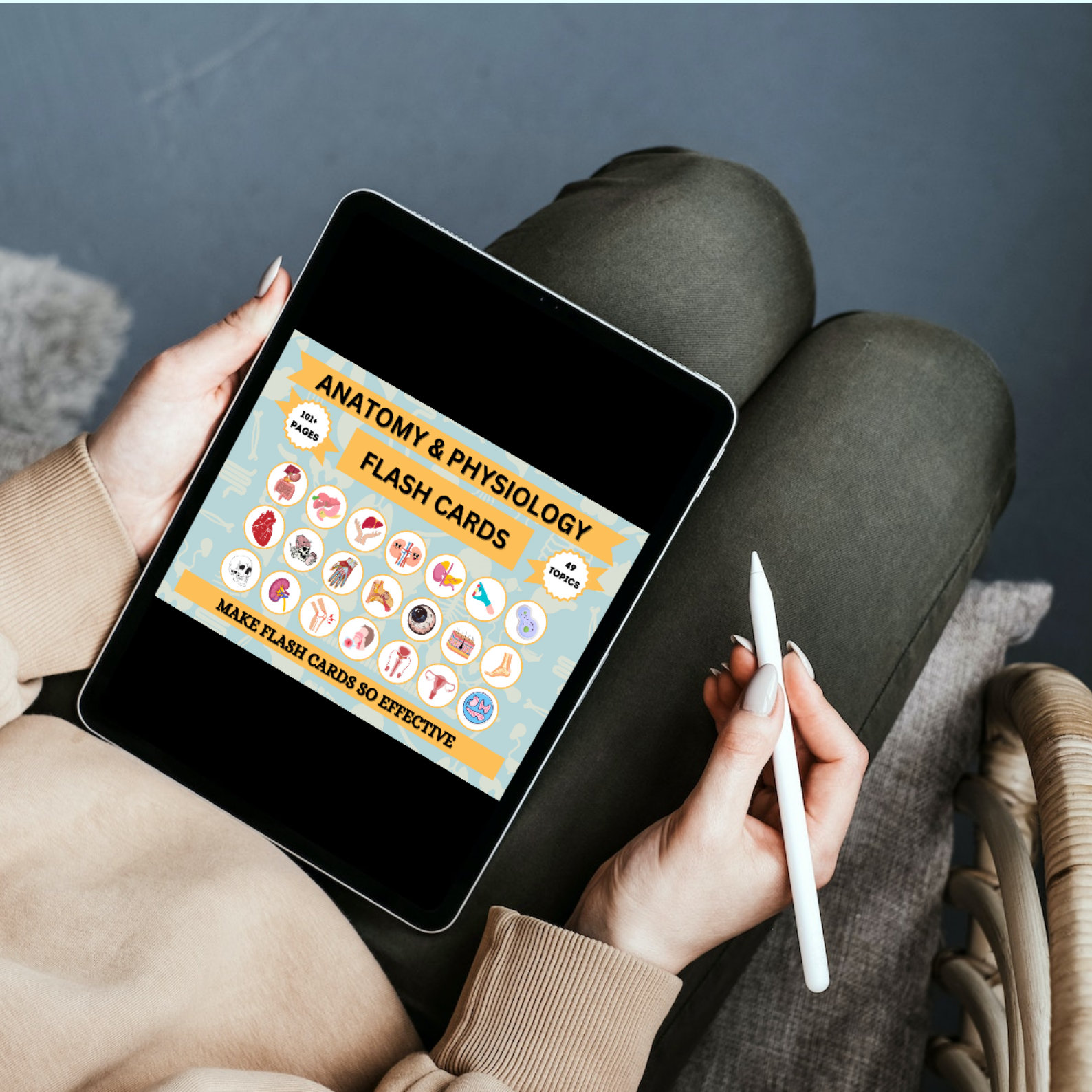 Anatomy & Physiology Flashcards | 49 Topics or 101+pages | Nursing ...