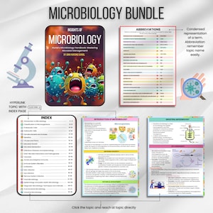 Microbiology Bundle Fully Hyperlinked | Medical School Notes ...