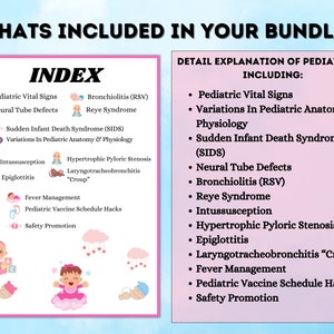 Pediatrics Bundle 76 Pages | Pediatrics Note | Nursing Student Study ...