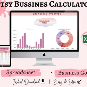 Etsy Profit Calculator | Etsy Fee Calculator | Etsy Spreadsheet ...