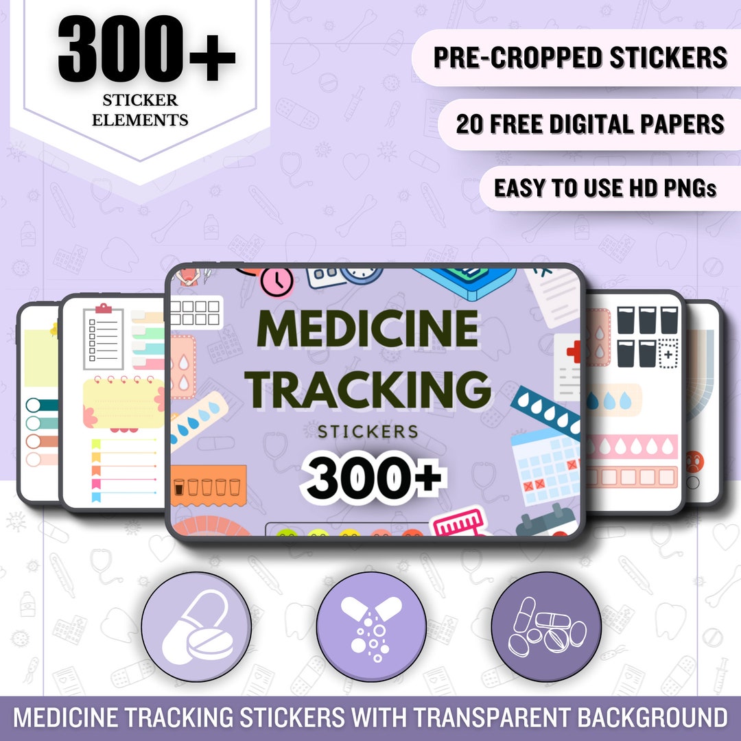 Medical Tracking Stickers 300+transparent Back Ground | Pre-cropped ...